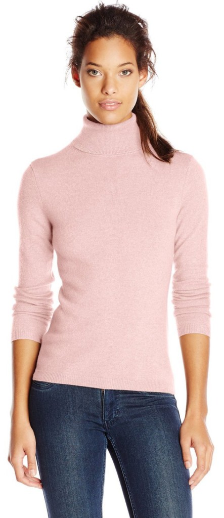 Sofie Womens 100 Cashmere Classic Turtleneck Pullover Sweater